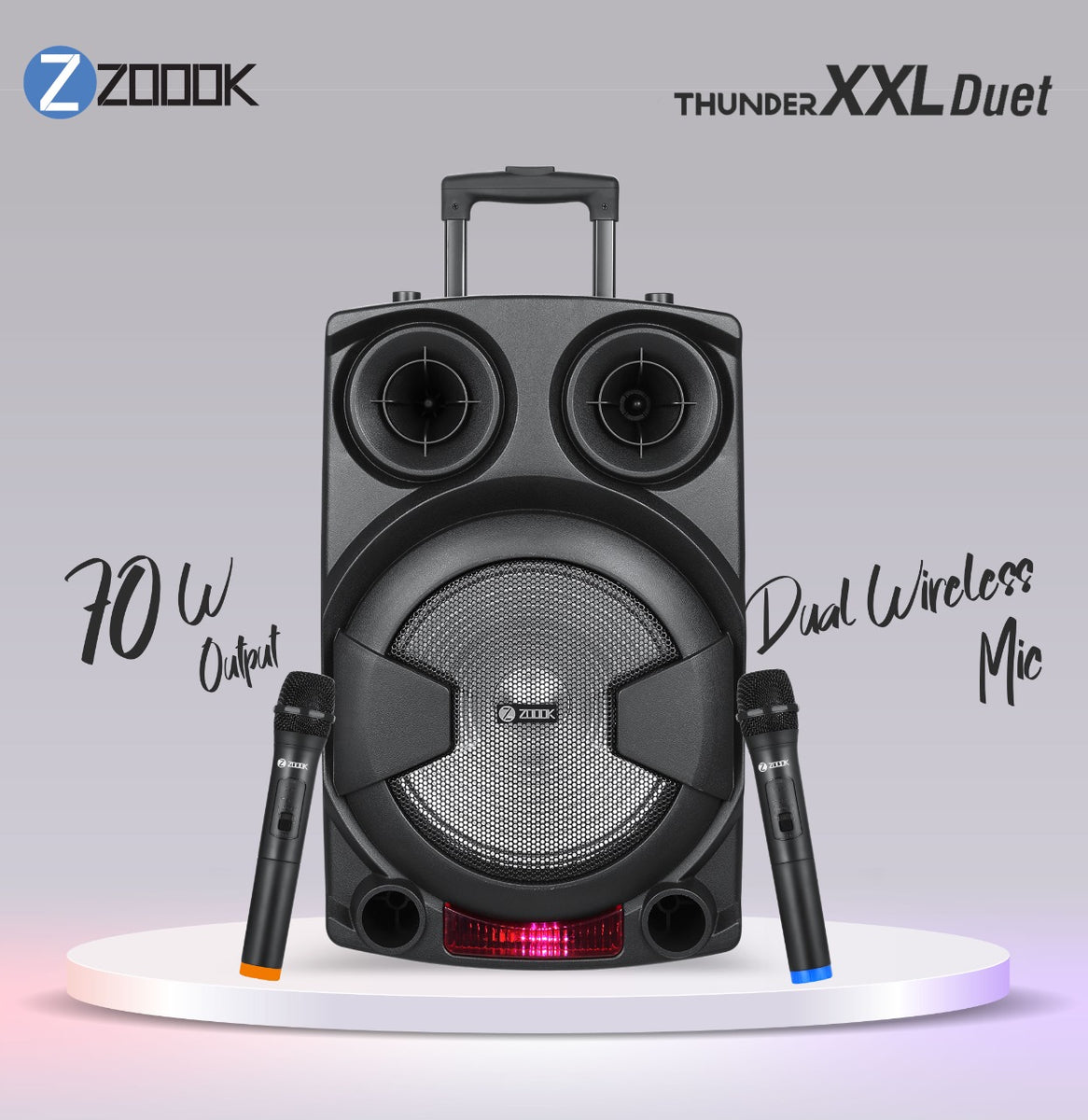ZOOK ROCKER THUNDER XXL DUET WITH MIC – Sound by Broot