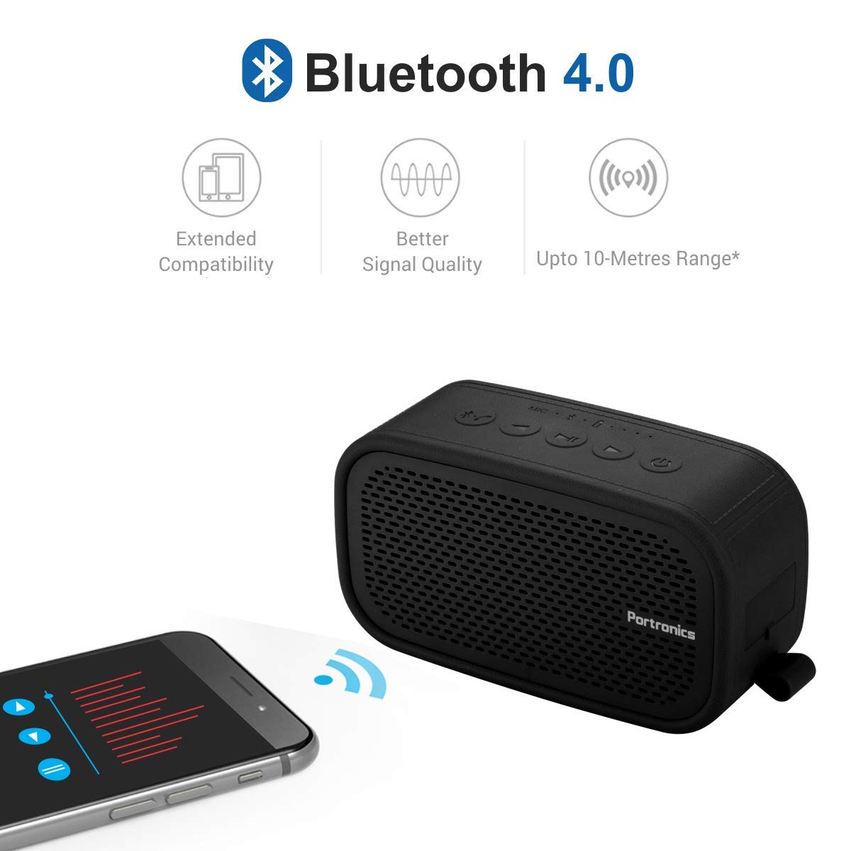 Portronics Portable Bluetooth Speaker Posh II – Sound by Broot